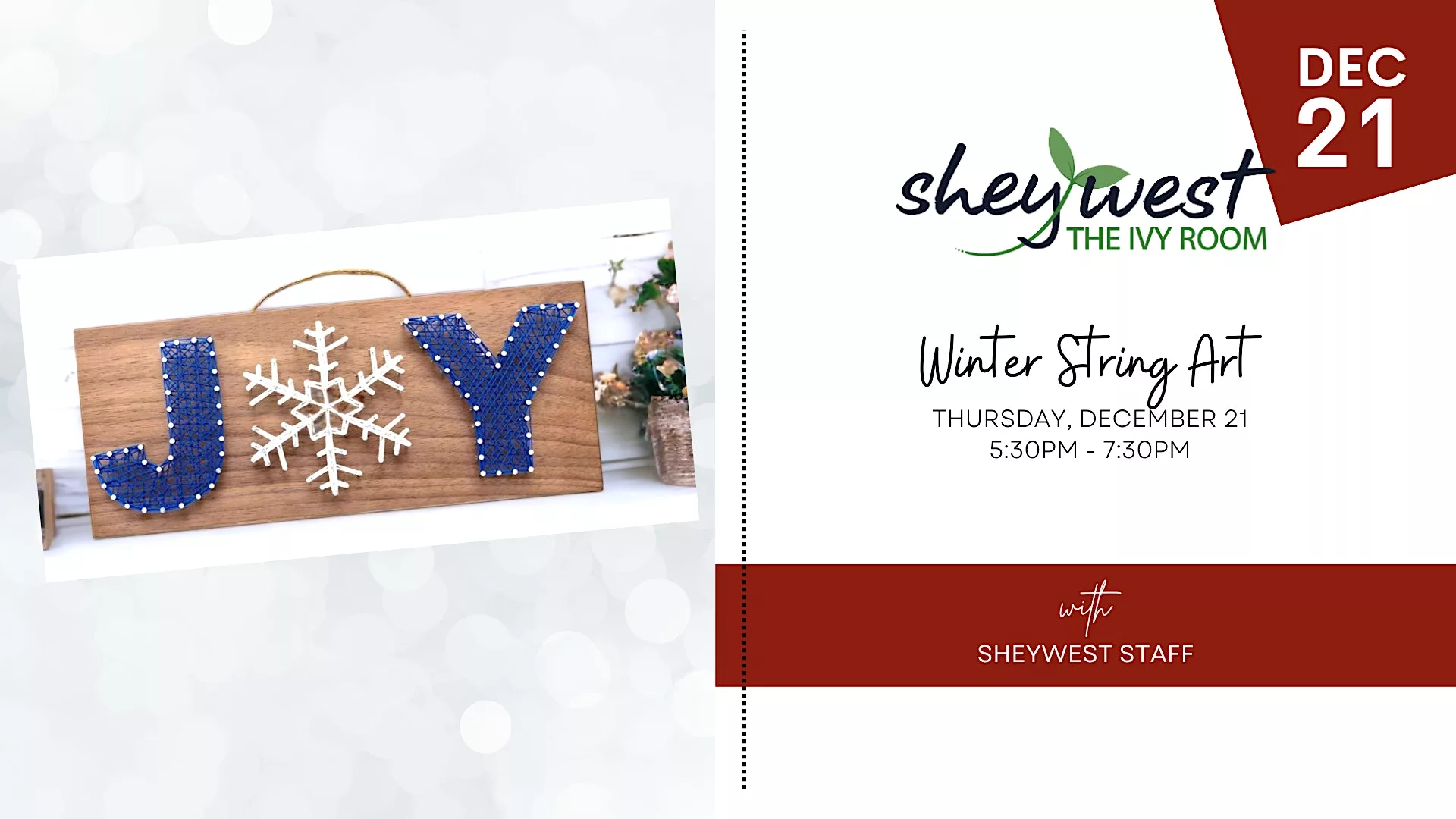 Winter String Art - Fargo Underground