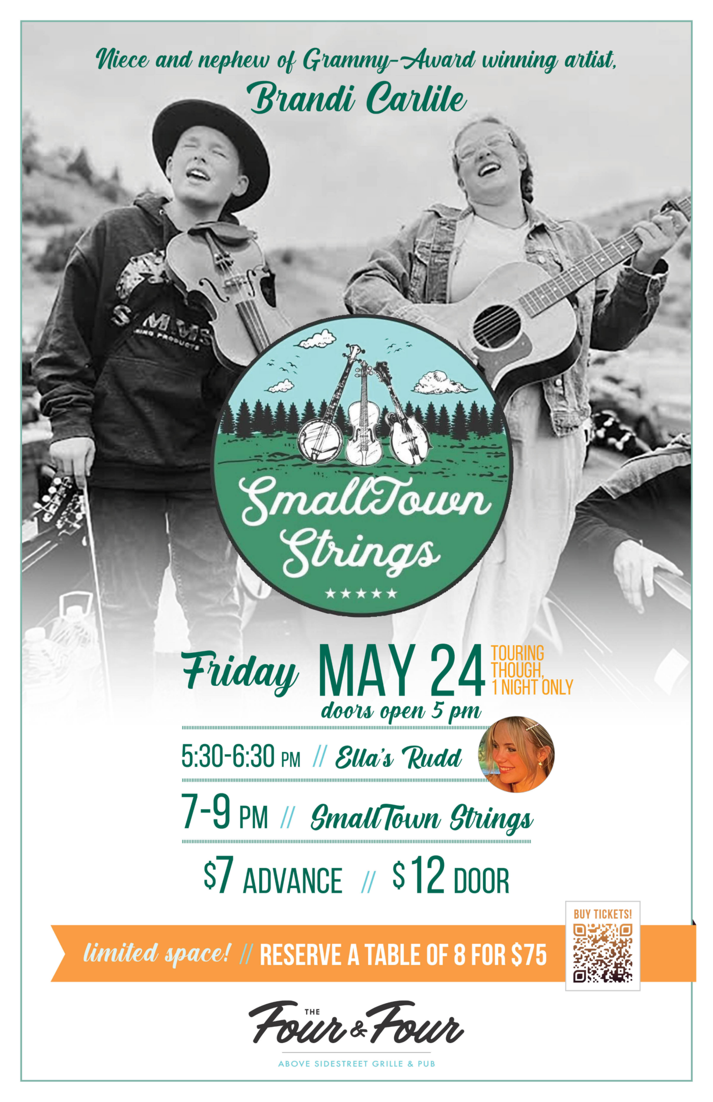 SmallTown Strings w/ special guest Ella's Rudd - Fargo Underground